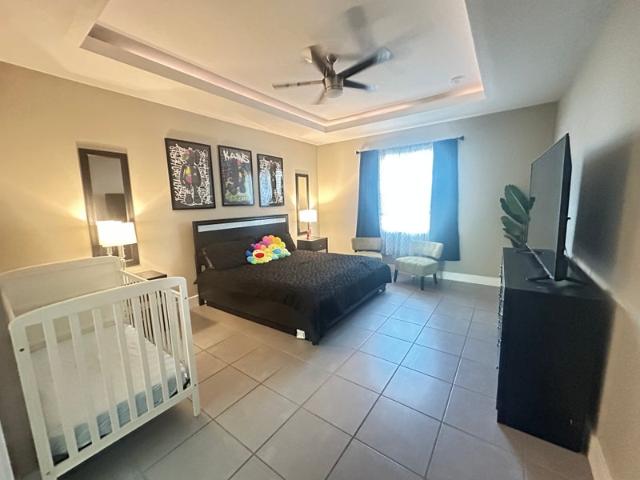Furnished king master bedroom