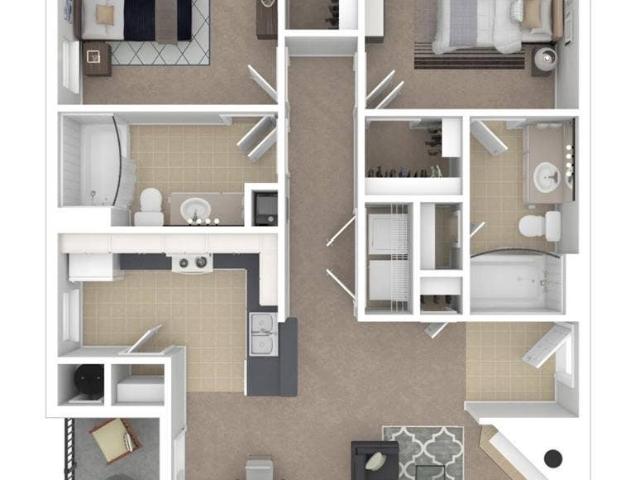Furnished Lux En Suite Bedroom
