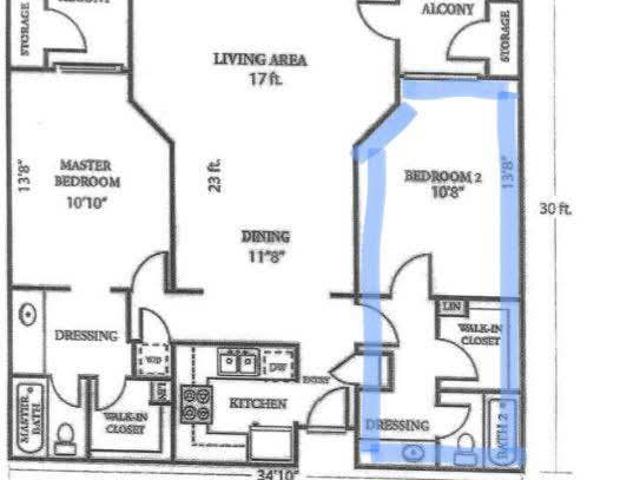 Furnished Master Bedroom near UCSD | $1650 | Av