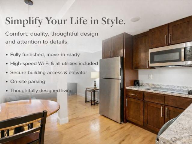Furnished • Secure • Elevator • Utilities • Parkin
