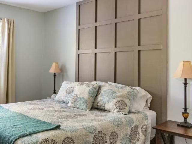 Furnished private bedroom with a private bathroom