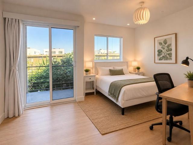 Furnished Private Room #1G w Ensuite Bath + Balco