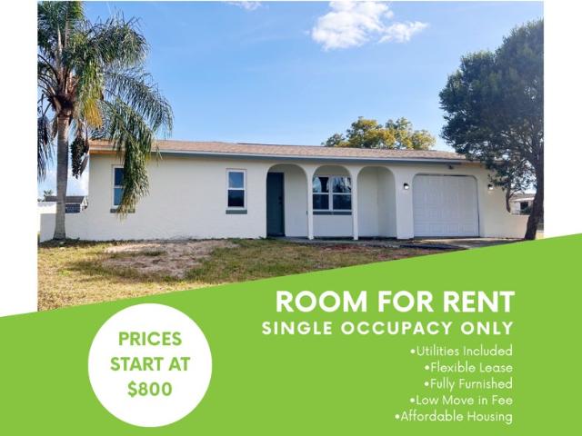 Furnished Room for Rent! $mo. All Utilities & Wi