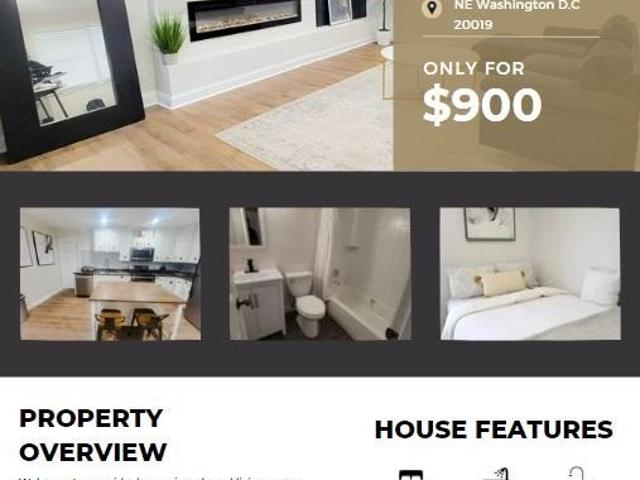 Furnished Room in NE WashingtonDC | $moAll Utili