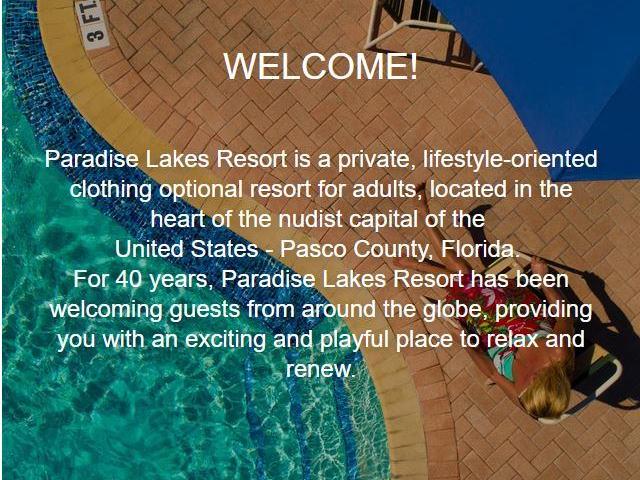 Furnished unit in Nudist clothing optional resort