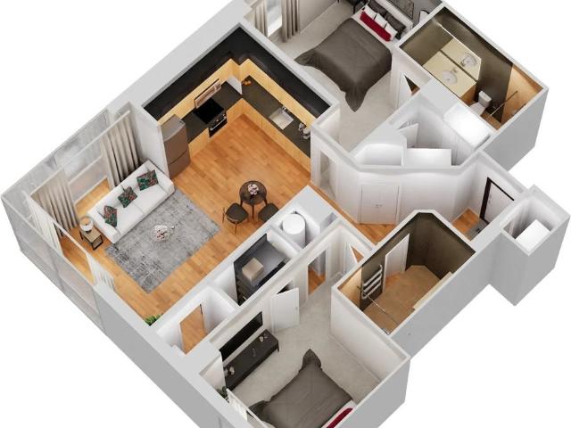 Gables City Vista 2 Bedroom Apartment for Rent at 460 L St Nw, Washington, DC 20001 Mount Vernon Square