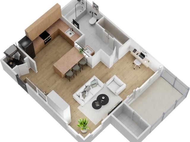 Gables Katy Trail Studio Apartment for Rent at 2821 Carlisle St, Dallas, TX 75204 Uptown