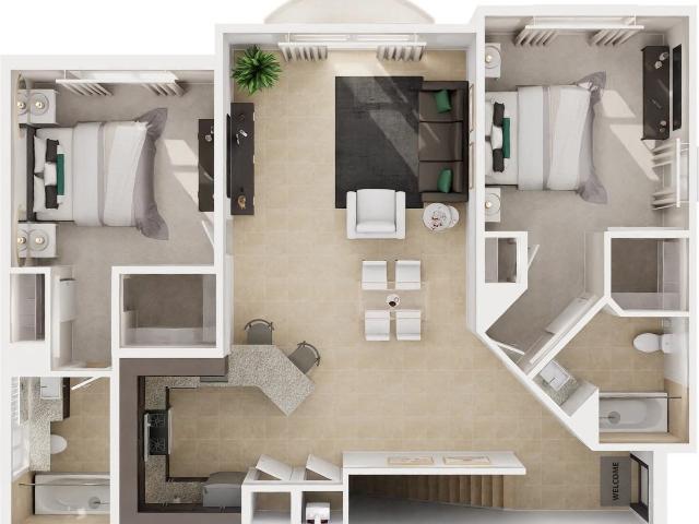 Gables Montecito 2 Bedroom Apartment for Rent at 9016 Alister Blvd E, Palm Beach Gardens, FL 33418