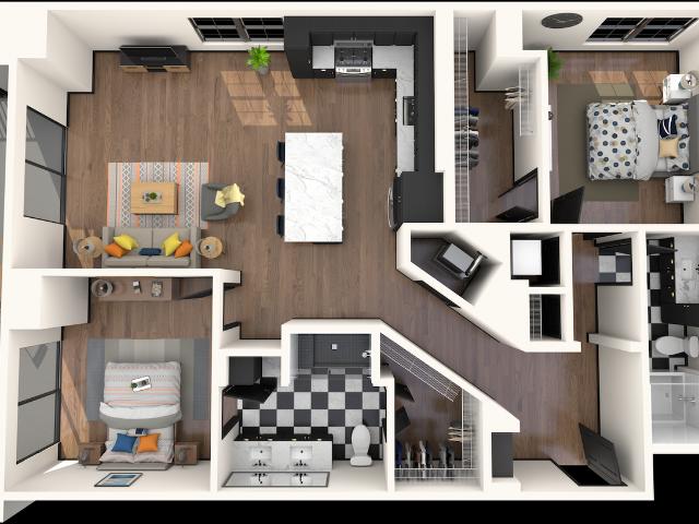 Gables Republic Square 2 Bedroom Apartment for Rent at 401 Guadalupe St, Austin, TX 78701 Downtown Austin