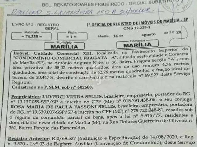 Galpão / Depósito para Venda em Marília/SP Fragata