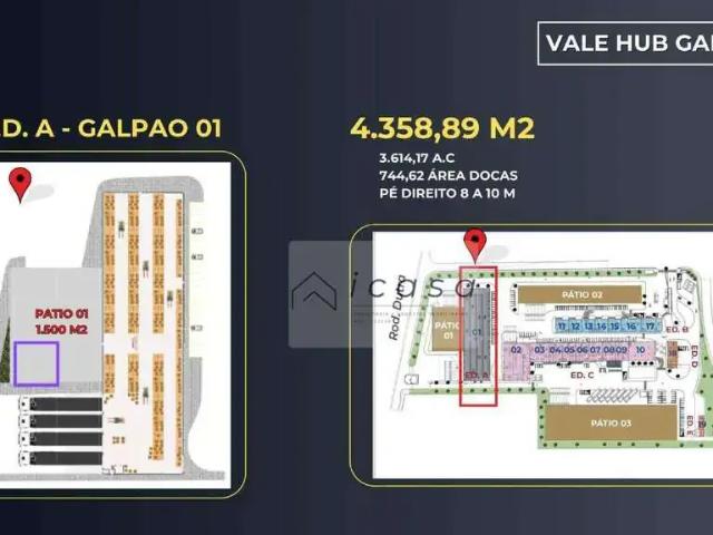Galpão / Depósito para Locação em Caçapava/SP Vila Galvão