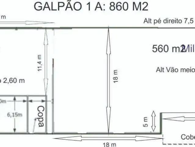 Galpão / Depósito para Locação em Alumínio/SP Briquituba