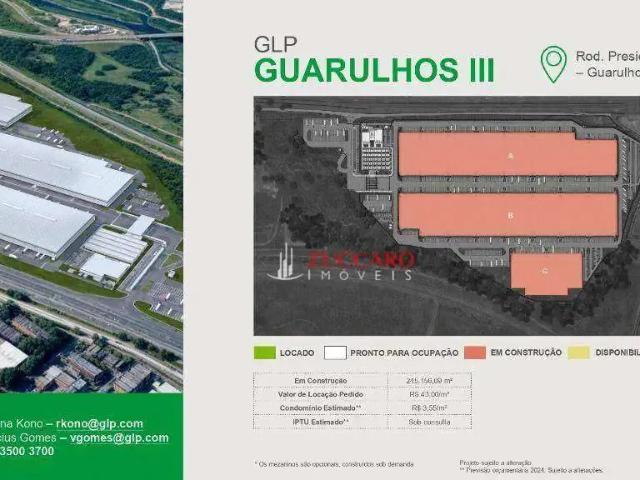 Galpão / Depósito para Locação em Guarulhos/SP Várzea do Palácio