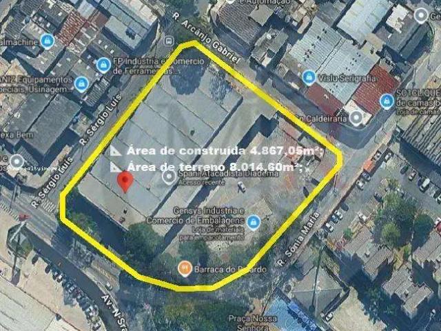 Galpão / Depósito para Locação em Diadema/SP Serraria