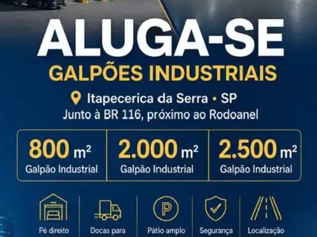 Galpão / Depósito para Locação em Itapecerica da Serra/SP Embu Mirim