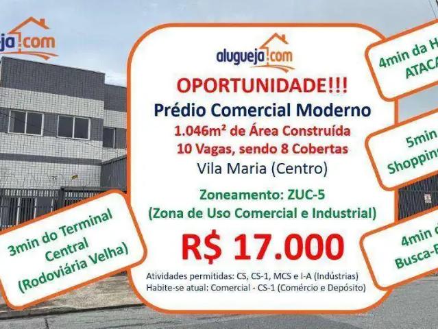 Galpão / Depósito para Locação em São José dos Campos/SP Vila Maria