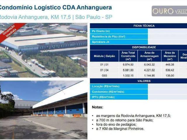 Galpão / Depósito para Locação em São Paulo/SP Vila Jaguara