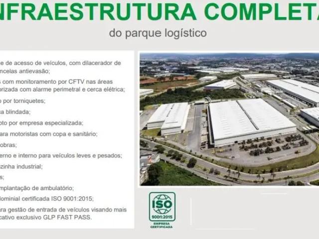 Galpão Logístico 3.865,38m², 4 Banheiros, 7 Vagas. GLP Guarulhos I é um dos maiores parques logíst