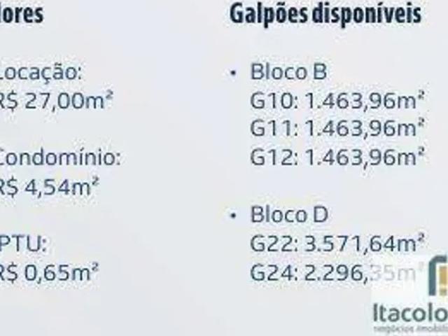 Galpão para locação em Santana de Parnaíba