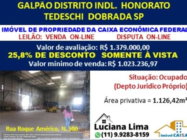 Galpão/Depósito/Armazém com 1 Quarto e 1 banheiro à Venda, 1126 m² por R$ 1.023.236
