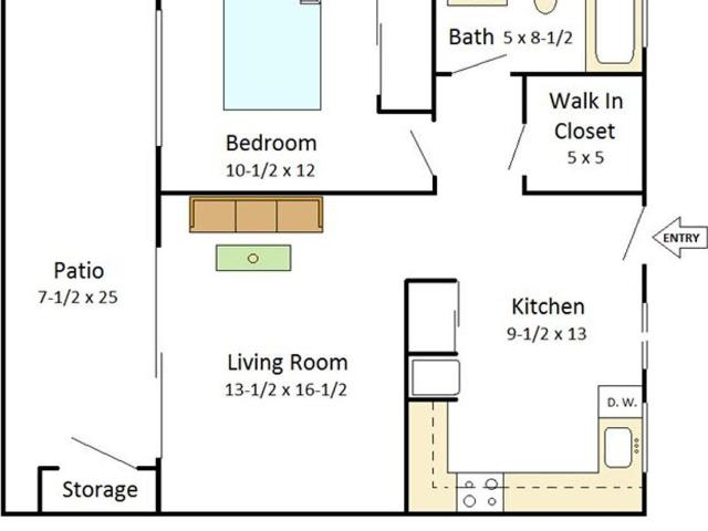 Garden Club Apartments 1 Bedroom Apartment for Rent at 3650 Tallyho Dr, Sacramento, CA 95826