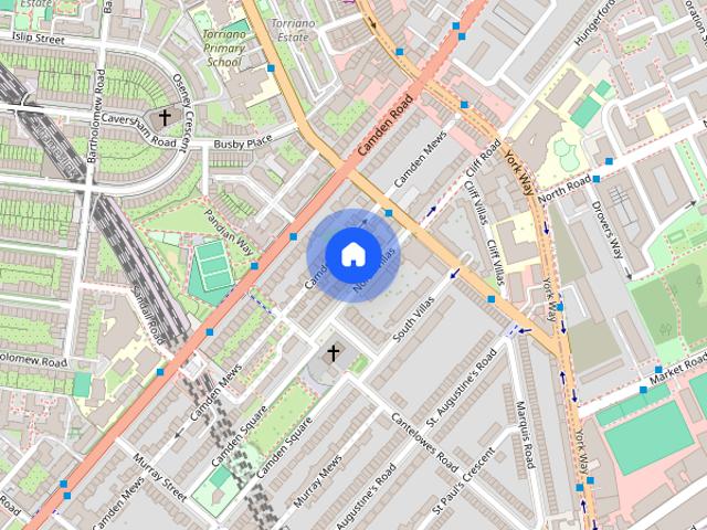 GARDEN FLAT, 14 North Villas, Camden, London