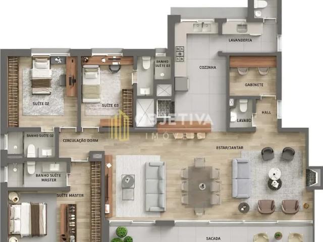 Garden à venda 3 Quartos 3 Suites 3 Vagas 336M² Auxiliadora Porto Alegre RS | Alttos Green Homes