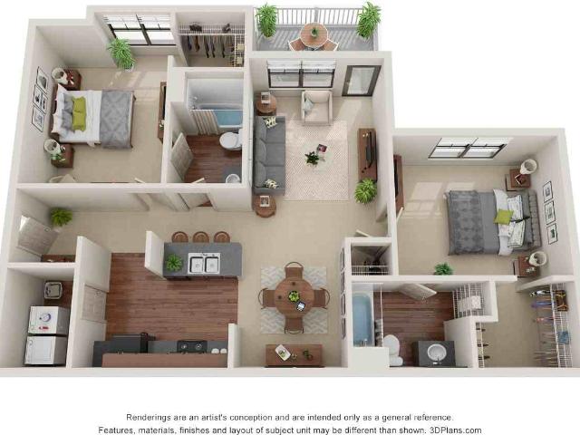 Gateway Crossing 2 Bedroom Apartment for Rent at 601 Giddings Ct, Augusta, GA 30907 Montclair
