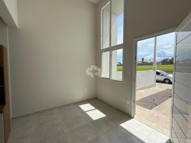 Geminado novo, de esquina, com 02 dormitórios 01 suíte em Linha Santa Cruz