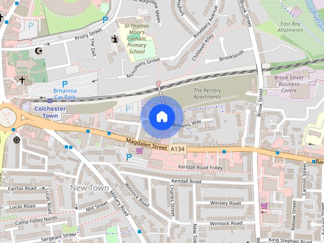 George Williams Way, Town Centre