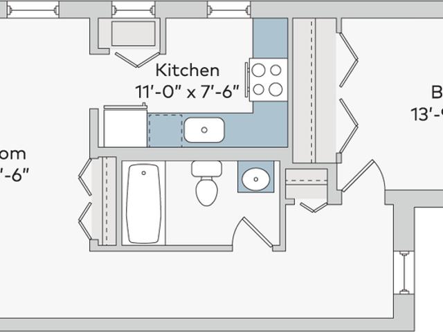 Georgian Court 1 Bedroom Apartment for Rent at 5660 Kingsbury Ave, St. Louis, MO 63112 DeBaliviere Place