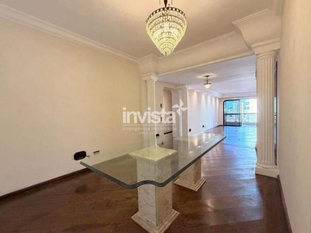 GONZAGA | 173 m², 3 DORMITÓRIOS, 2 VAGAS SOLTAS E VISTA LIVRE — OPORTUNIDADE