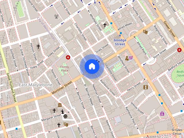 Goodge Street, Fitzrovia & Covent Garden