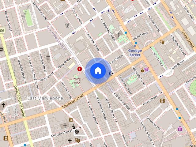 Goodge Place, Fitzrovia, London, W1T