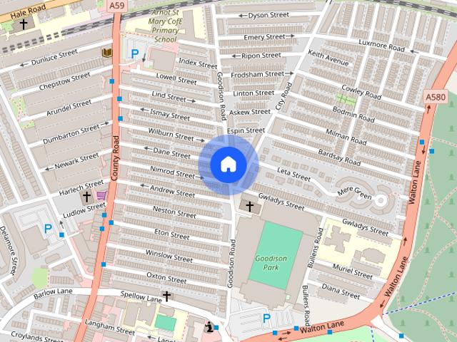 Goodison Road, Liverpool, Merseyside, L4