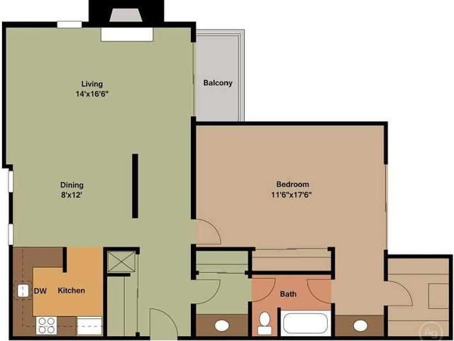 Governors Square Apartments 1 Bedroom Apartment for Rent at 1451 3rd St, Sacramento, CA 95814 Downtown Sacramento
