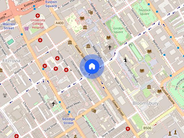 Gower Street, Fitzrovia, WC1E