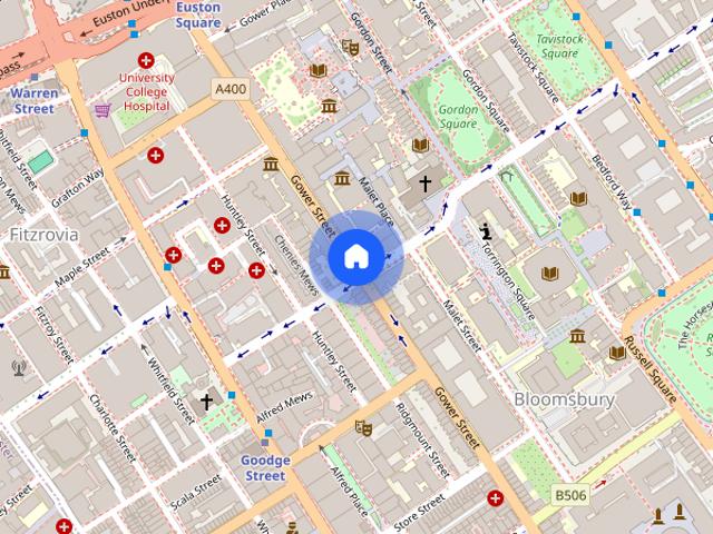 Gower Street, Fitzrovia, WC1E