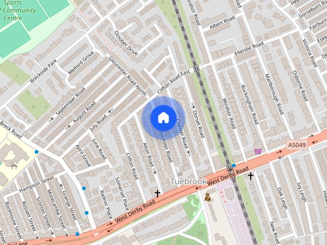 Gloucester Road, Anfield, Liverpool, Merseyside, L6
