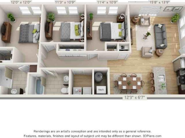 Glen Esk Apartments 3 Bedroom Apartment for Rent at 211 Sacandaga Rd, Glenville, NY 12302
