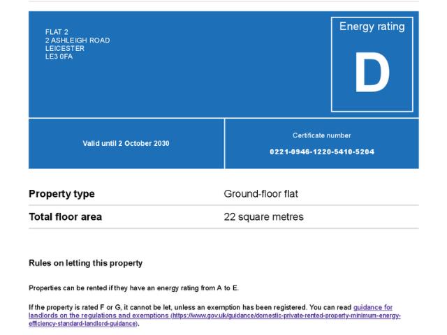 Ground floor flat to rent