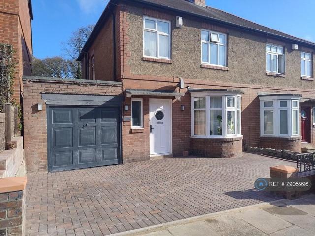 Grosvenor Avenue, Newcastle Upon. 4 bed semi detached house to rent £2,600 pcm £600 pw