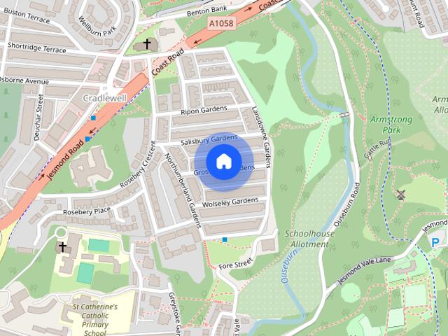 Grosvenor Gardens, Newcastle upon Tyne, Tyne and Wear, NE2