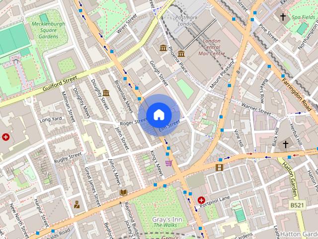 Grays Inn Road, Bloomsbury / Kings Cross WC1X