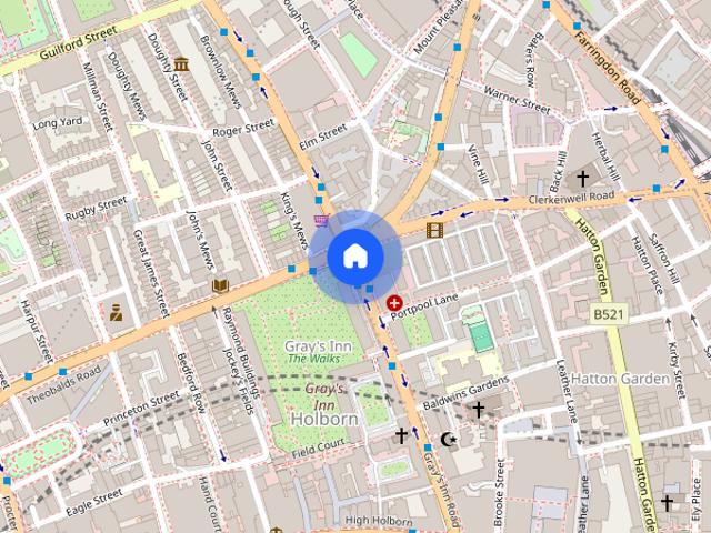 Grays Inn Road, Bloomsbury / Kings Cross WC1X