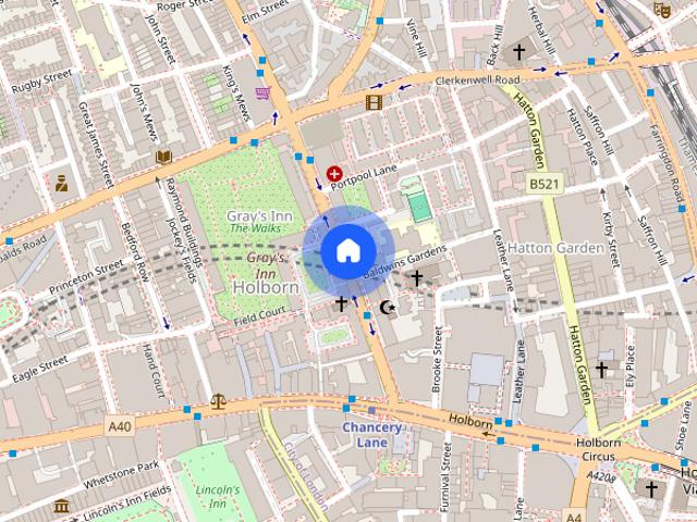 Grays Inn Road, Bloomsbury, London, WC1X