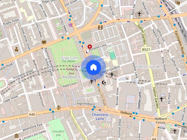 Grays Inn Road, Bloomsbury, London, WC1X