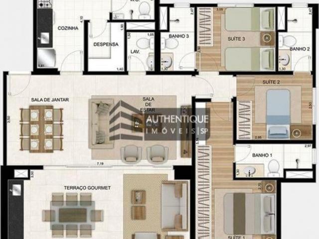 GRAN QUADRA SAN FELIPE PALAZZO TATUAPE Apartamento à venda em São Paulo/SP