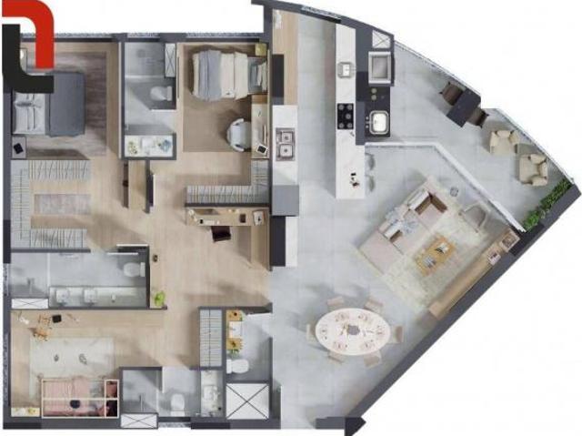 Grand Solare Apto 147m² 3 suítes, sacada gourmet e 2 vagas no Jd Botânico