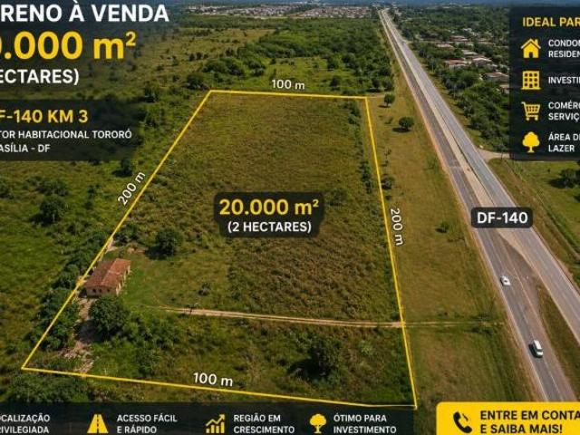 GRANDE OPORTUNIDADE DE INVESTIMENTO: TERRENO À VENDA – 20.000 m² 2 Hectares
